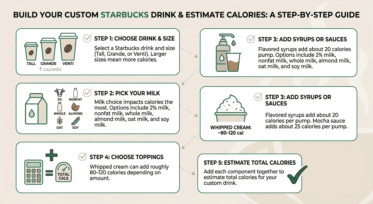 Starbucks Calorie Calculator: Estimate Custom Drink Calories (January 2026)